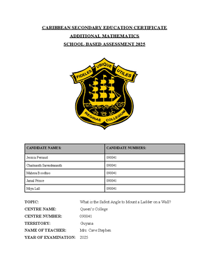 CSEC Social Studies May 2024 - Studocu