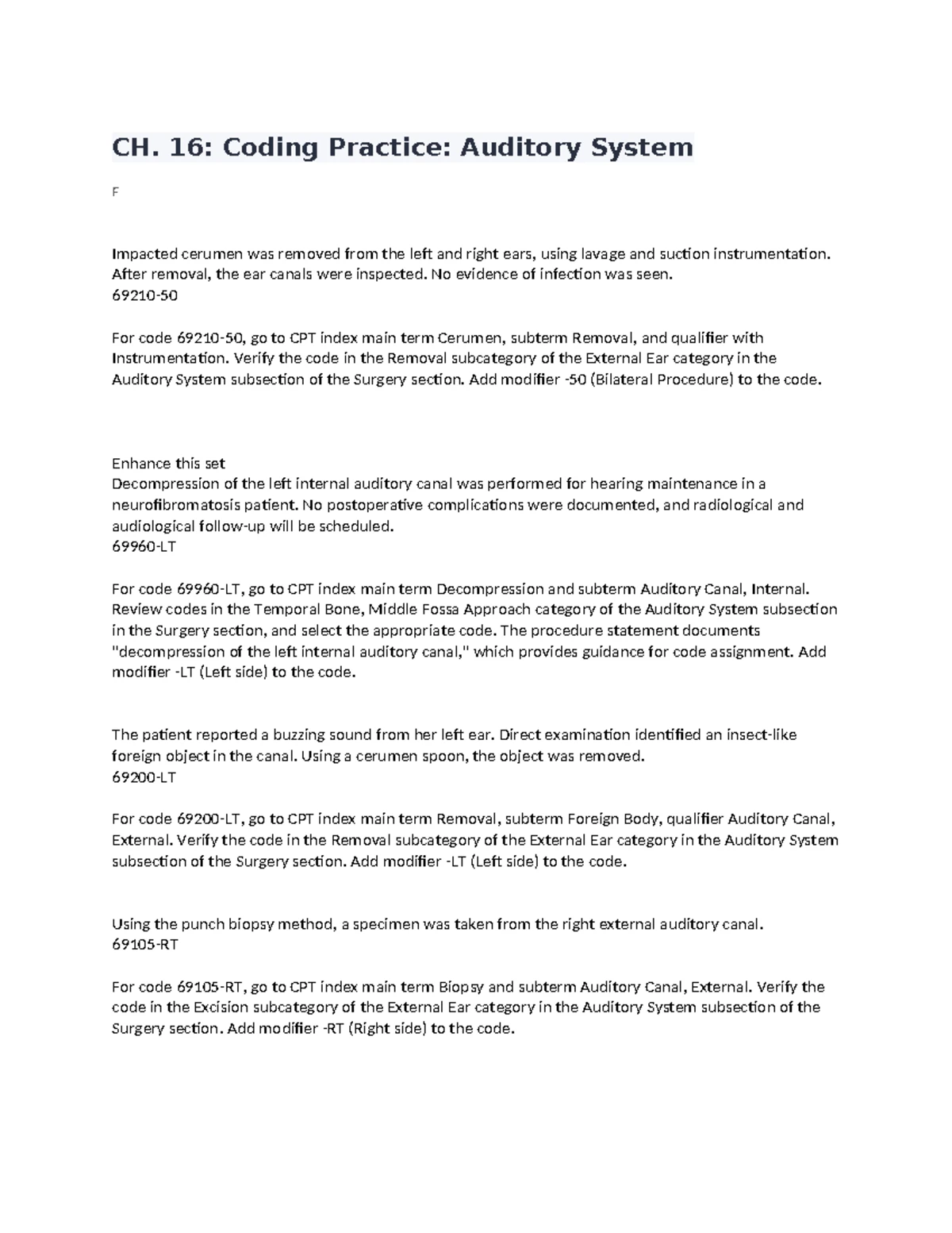 Summary of Outpatient Diagnostic Coding & Reporting Guidelines - Studocu