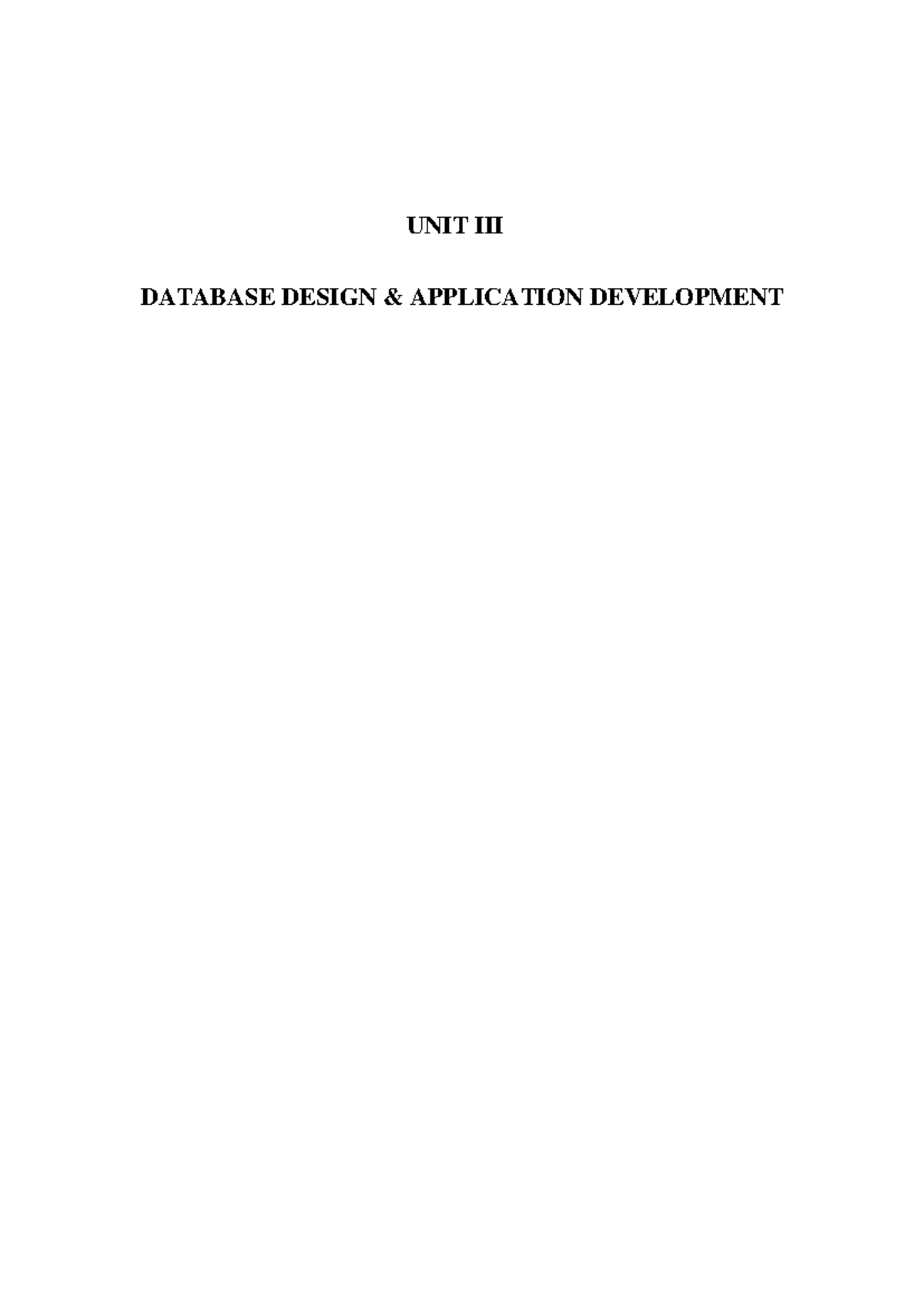 DBMS UNIT 3: Functional Dependencies & Normalization Techniques - Studocu
