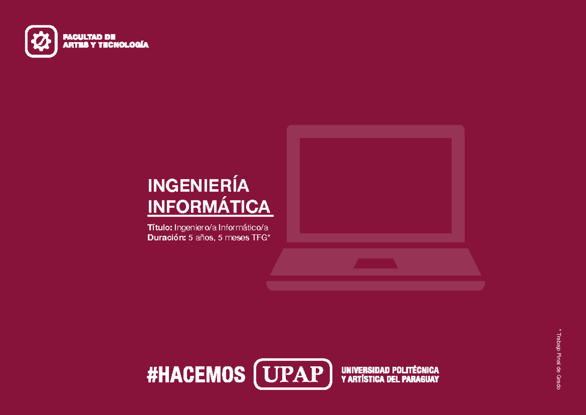 Ingeniería Informática: Malla Curricular y Trabajo Final de Grado - Studocu