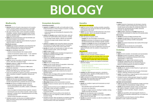 QCAA Biology Units 3 and 4 - Gri%ith Biology Bootcamp 2024 – Summary ...