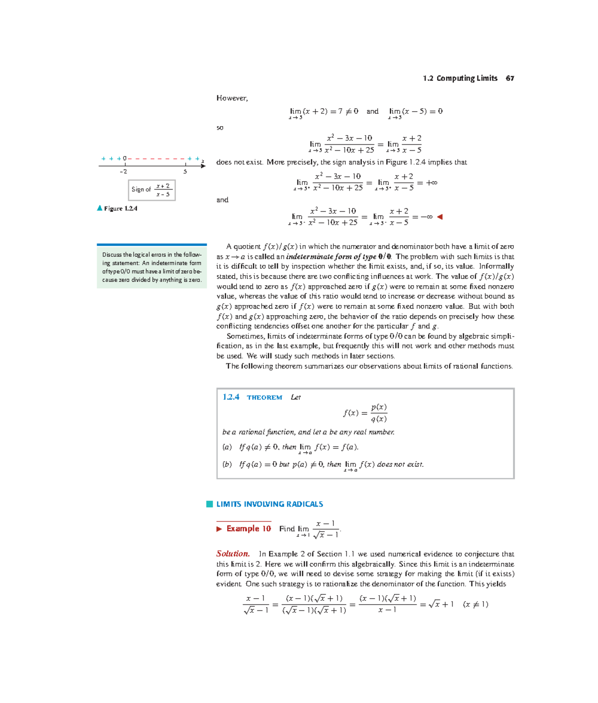 Calculus 101: Limits and Indeterminate Forms - Pages 89-90 - Studocu