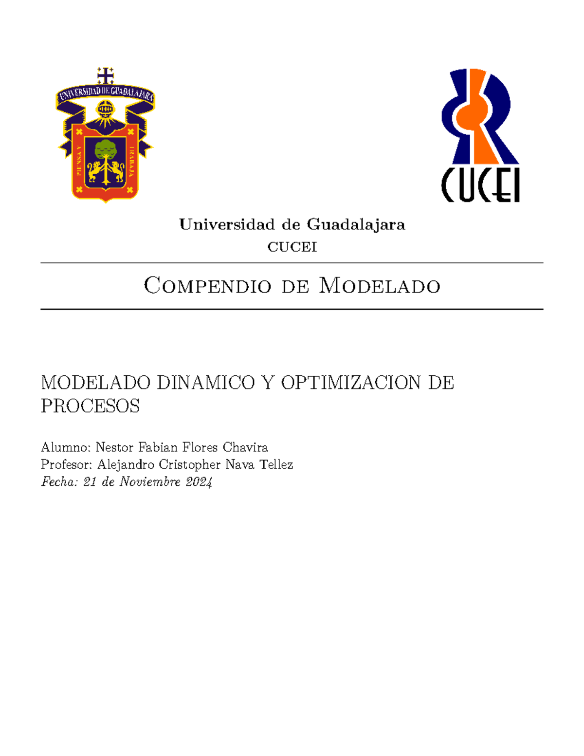 Compendio Modelado CMSP - Universidad de Guadalajara CUCEI Compendio de Modelado MODELADO ...