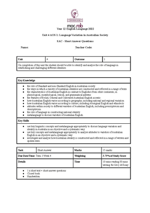 Metalanguage-List - English Language - Metalanguage Definitions List ...