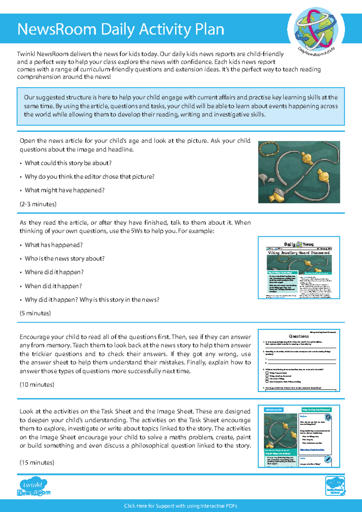 Guidance on Viking Jewellery Hoard Discovered - Daily Activity Plan ...