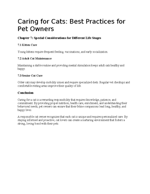 Caring for Cats-5 - Notes about cat breeds and their characteristics ...