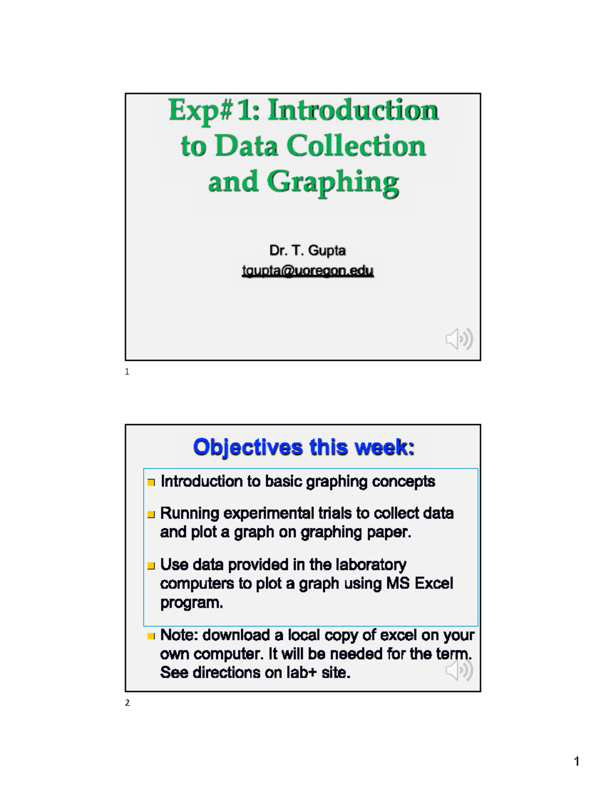Data Collection and Graphing Techniques - Lab Exp 1 - Studocu