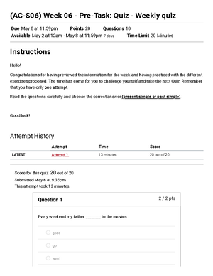 Week 05 - Pre-Task: Grammar Unit 1 - Time to Practice 1! - Inglés 3 ...