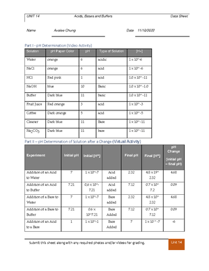 Density Lab answers key - Name ...