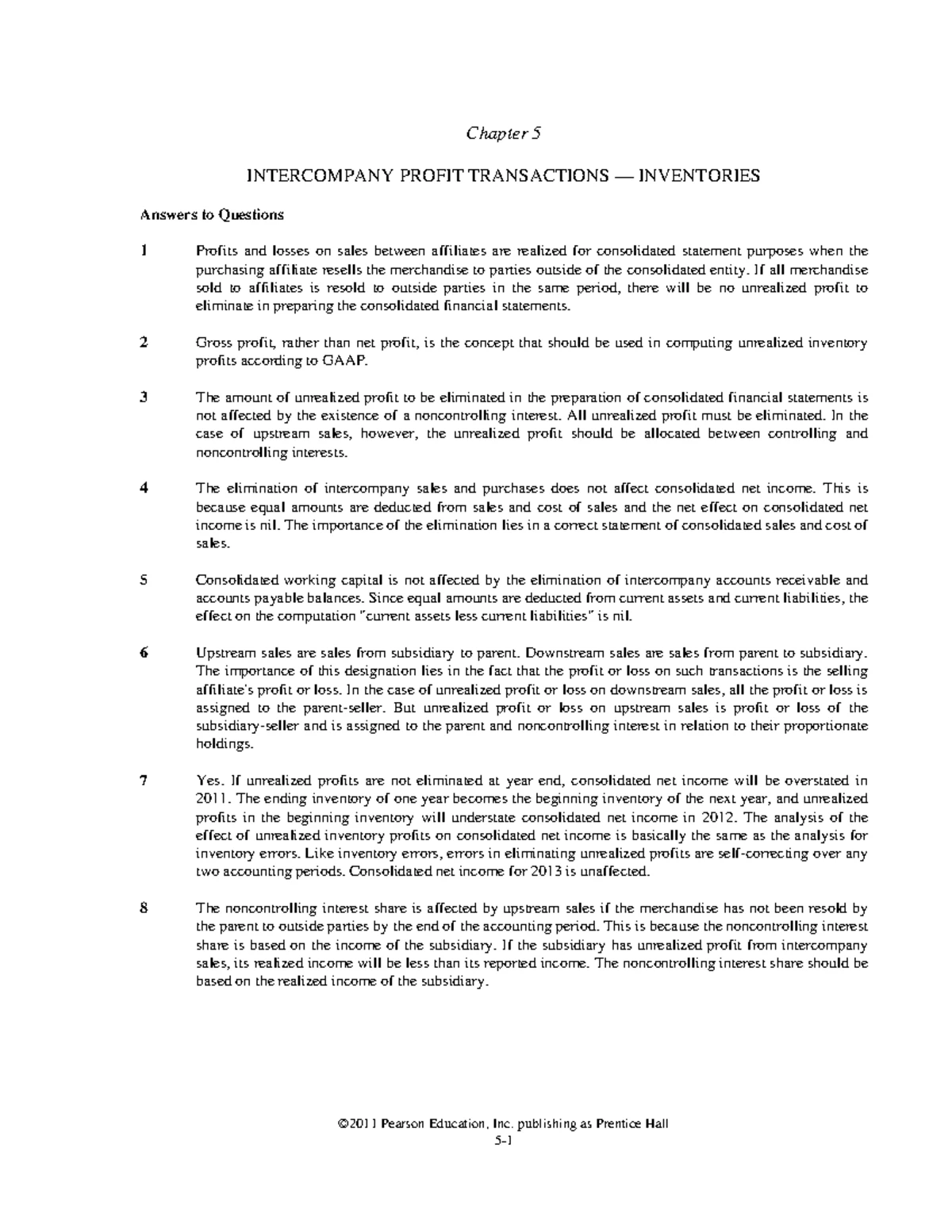 Solution Manual Advanced Accounting 11E by Beams 10 chapter - © 2011 ...