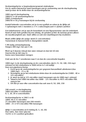 Introductie en theorie - CHEMISCH REKENEN INTRODUCTIE + THEORIESTOF Les ...