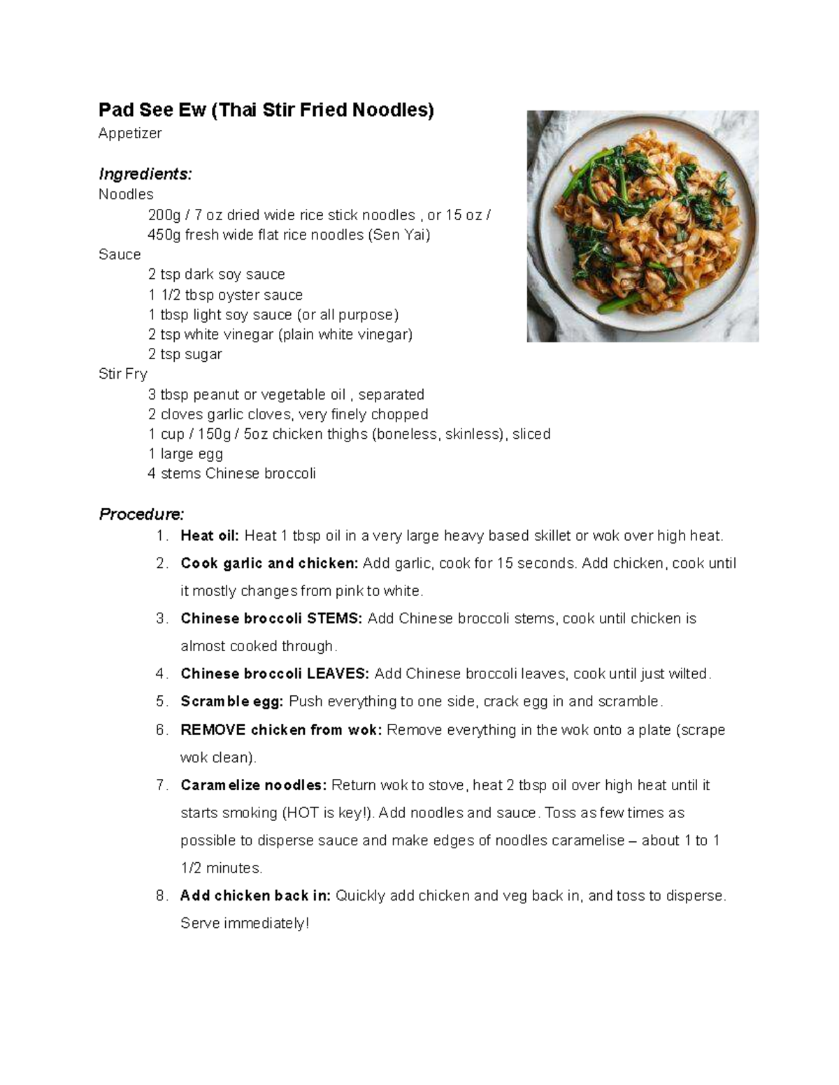 ASSC321 - Thai Cuisine Laboratory: Recipes & Techniques - Studocu