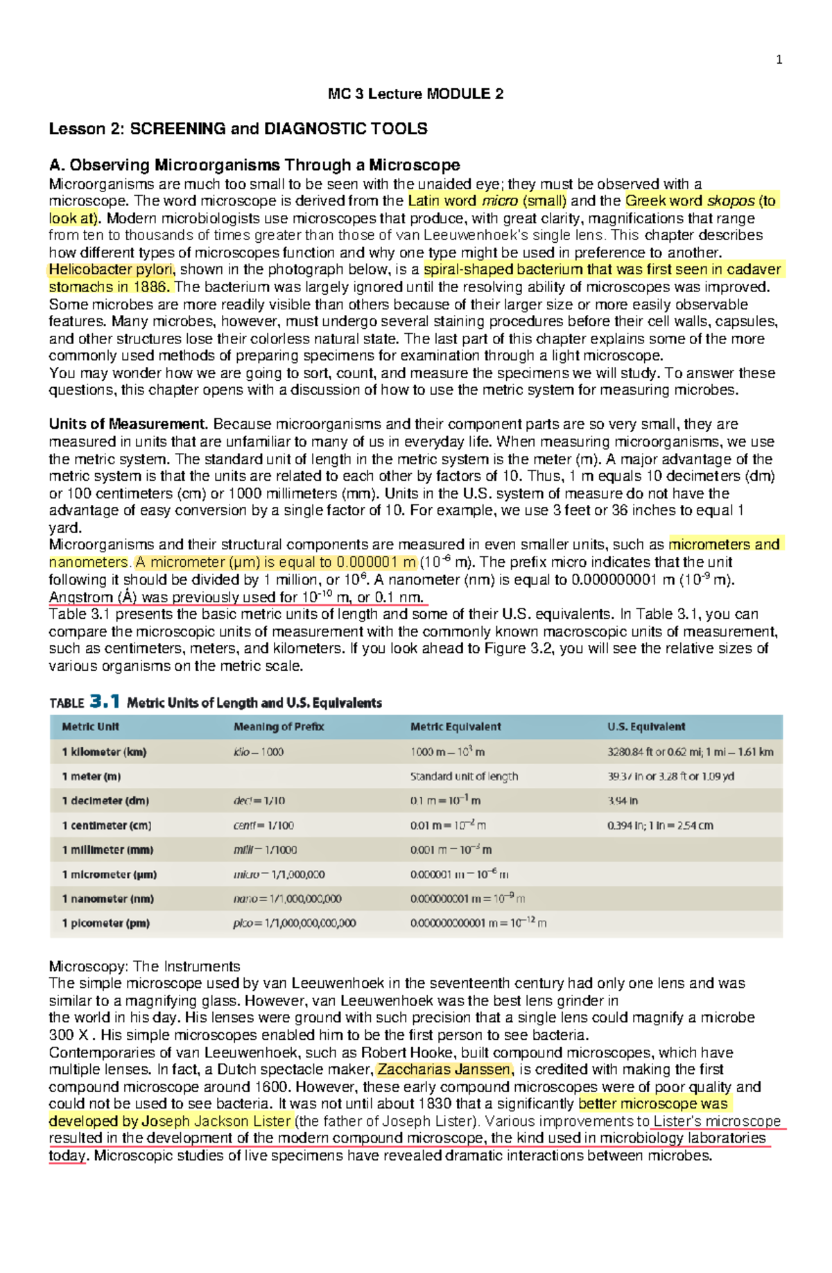 MC 3 Module 2 - Lecture notes micropara - MC 3 Lecture MODULE 2 Lesson ...