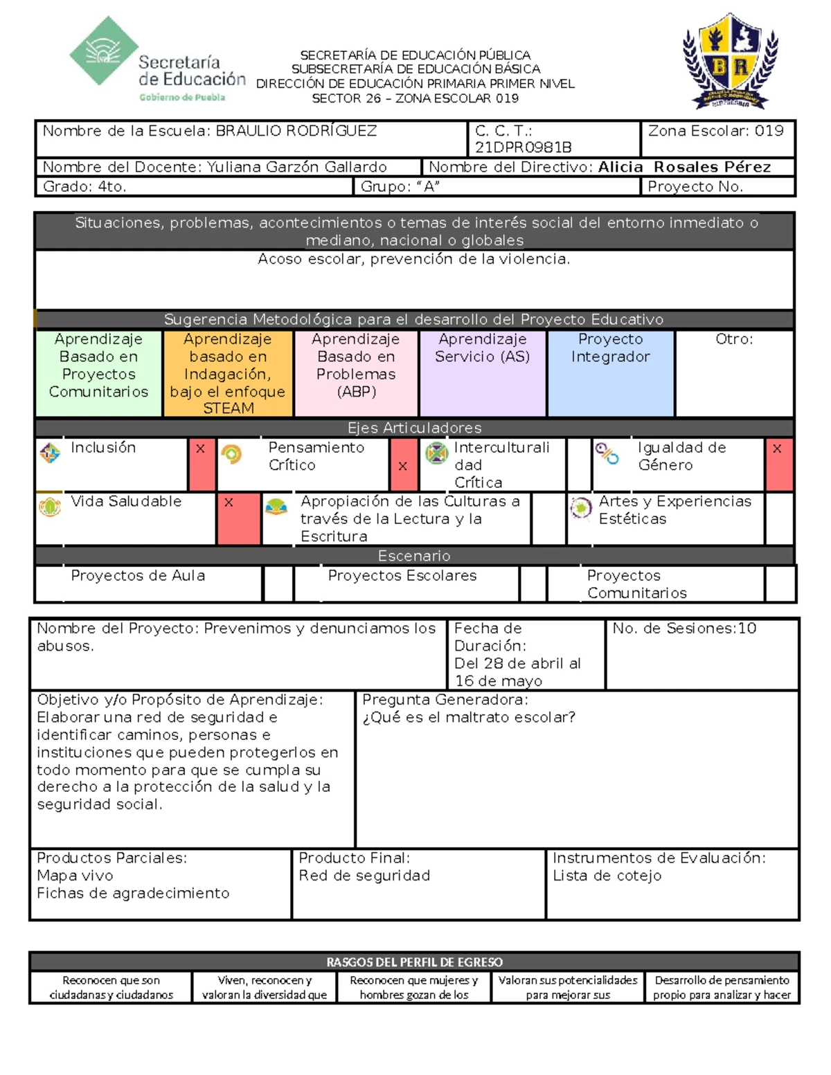 Proyecto Escolar 4to Grado: Problemas Medioambientales y Ecosistemas ...