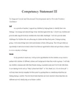 Competency Statement VI- Professalism - Katerina Stanley Competency ...
