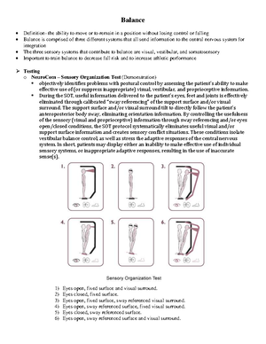 4-Stage Balance Test - Patient: Date: Time: AM/PM The 4-Stage Balance ...