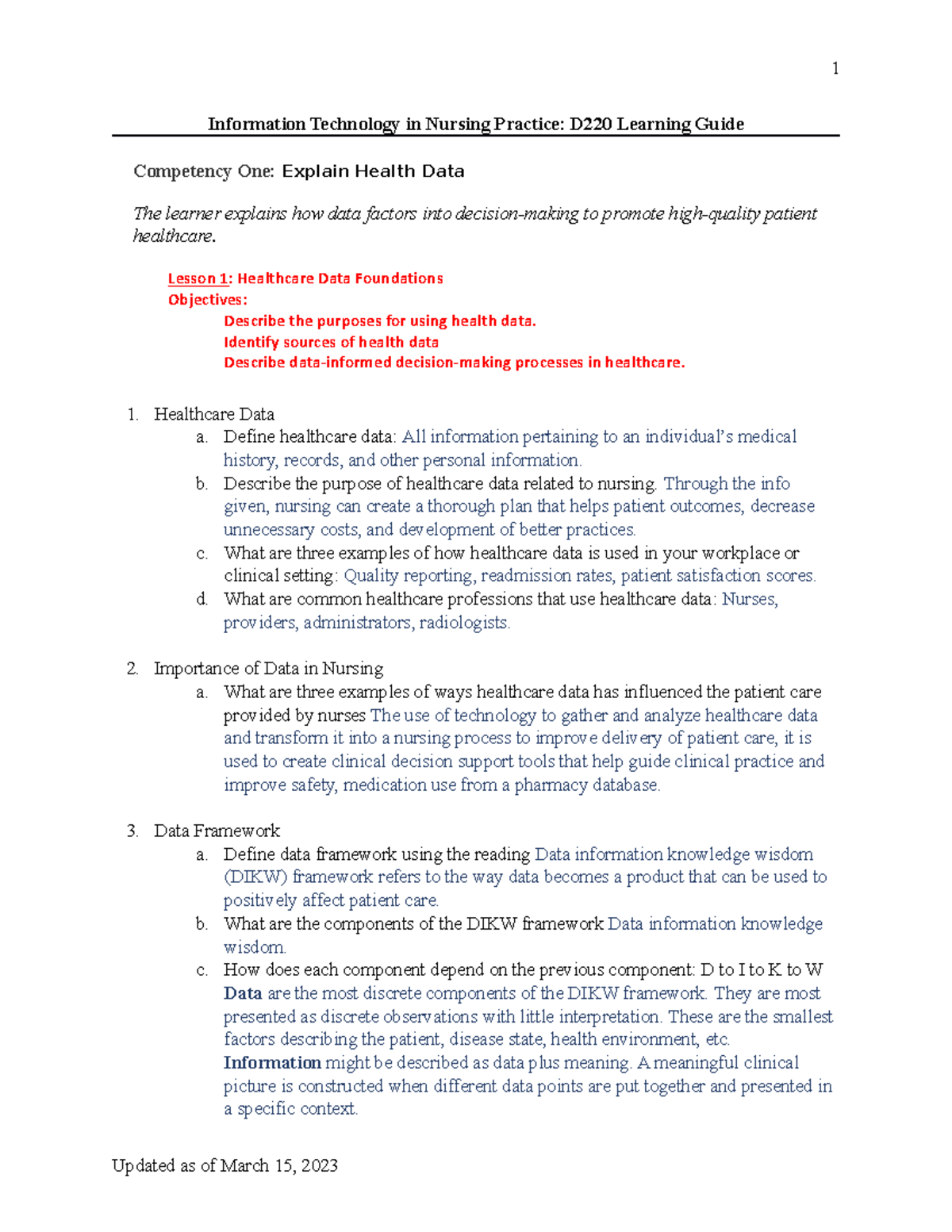 ILG D220 - Interactive Learning Guide - complete - Information ...