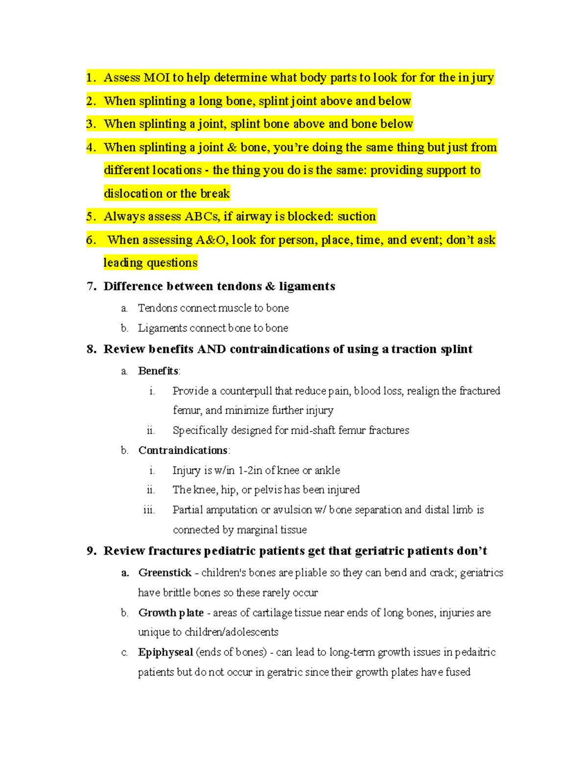 EMT 101: Trauma Care, Vital Signs & Treatment Protocols Exam Review ...