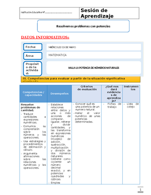 Clasificación de objetos - SESIÓN DE APRENDIZAJE – MARZO “Clasificamos ...