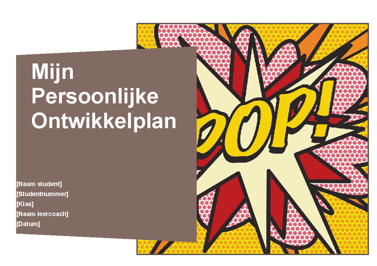 Persoonlijk Ontwikkelplan (POP) - Jaar 2 Template & Instructies ...