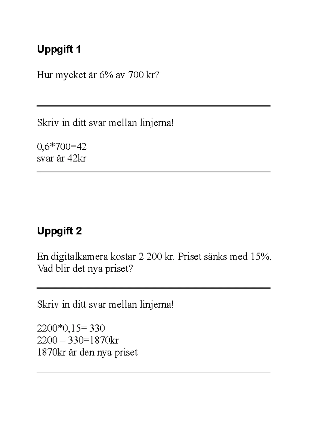 Formelblad för Matematik 2b: Nationellt Prov och Grundläggande Regler - Studocu