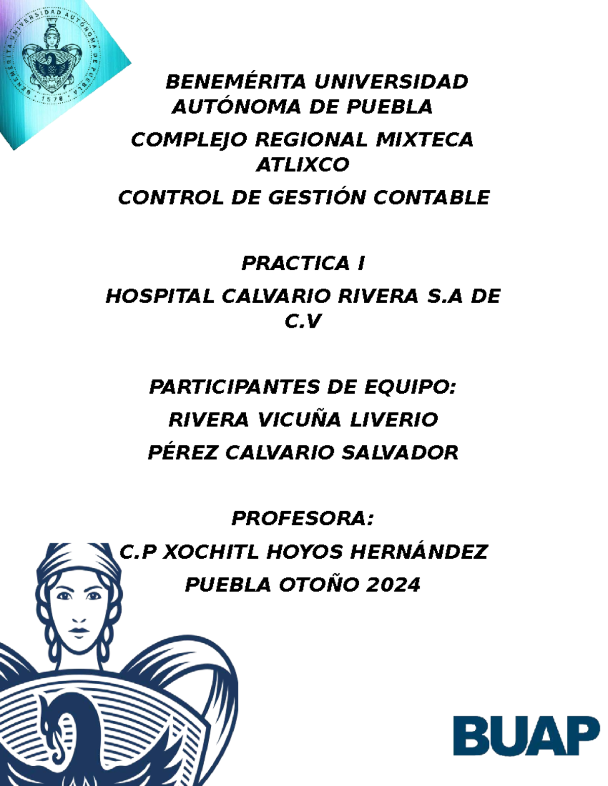 Control de Gestión Contable en el Hospital Calvario Rivera - Práctica I ...