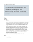 C921 - Assessment and Evaluation Strategies for Measuring Student Learning - Studocu