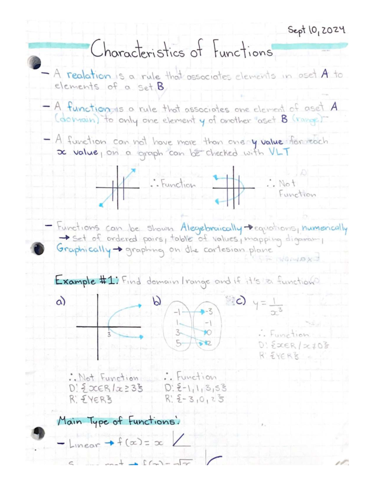 Characteristics of Functions (MATH 101) - Key Concepts and Examples ...