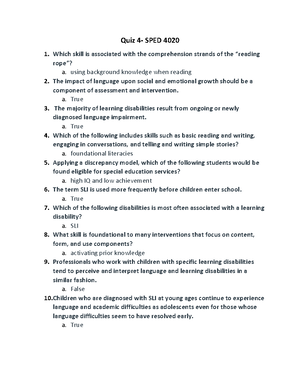 IRIS Module RTI - These are the questions and my answers for the ...