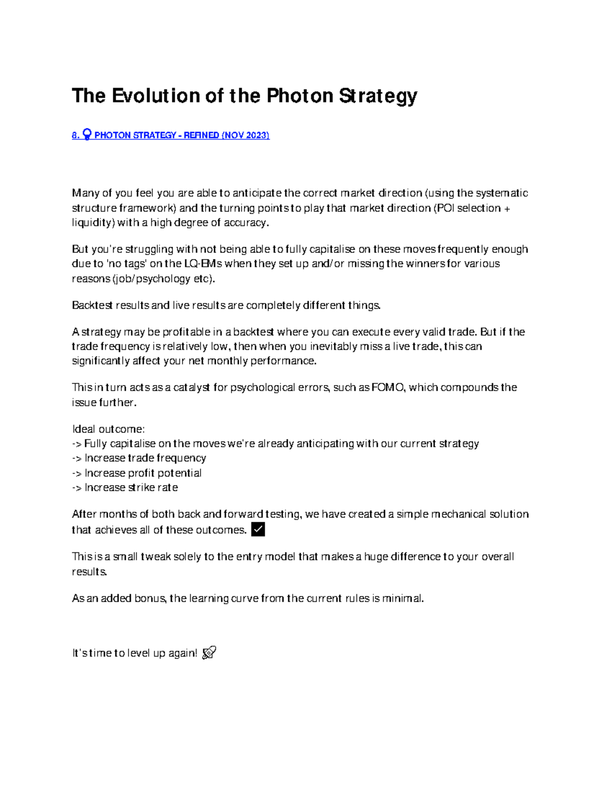 Effective Trading Plan Guidelines - LC Notes - Studocu