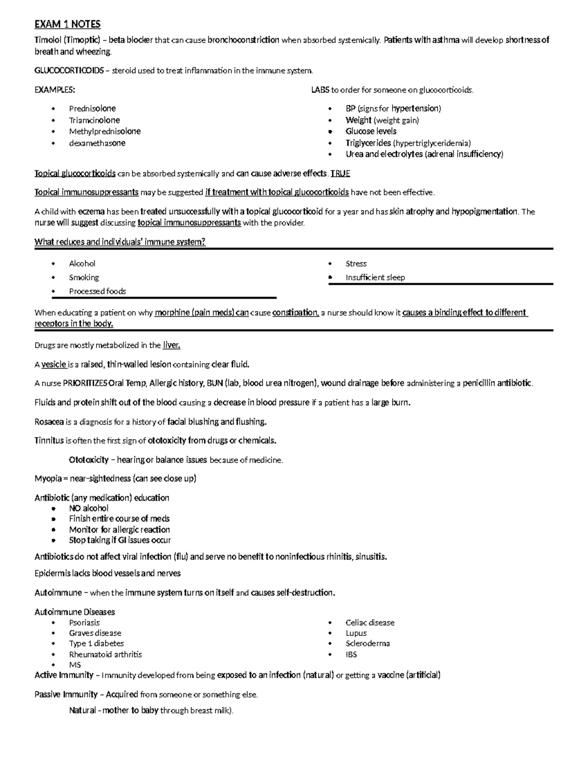NSG 520 Atropine Drug Card: Uses, Effects, and Nursing Considerations ...