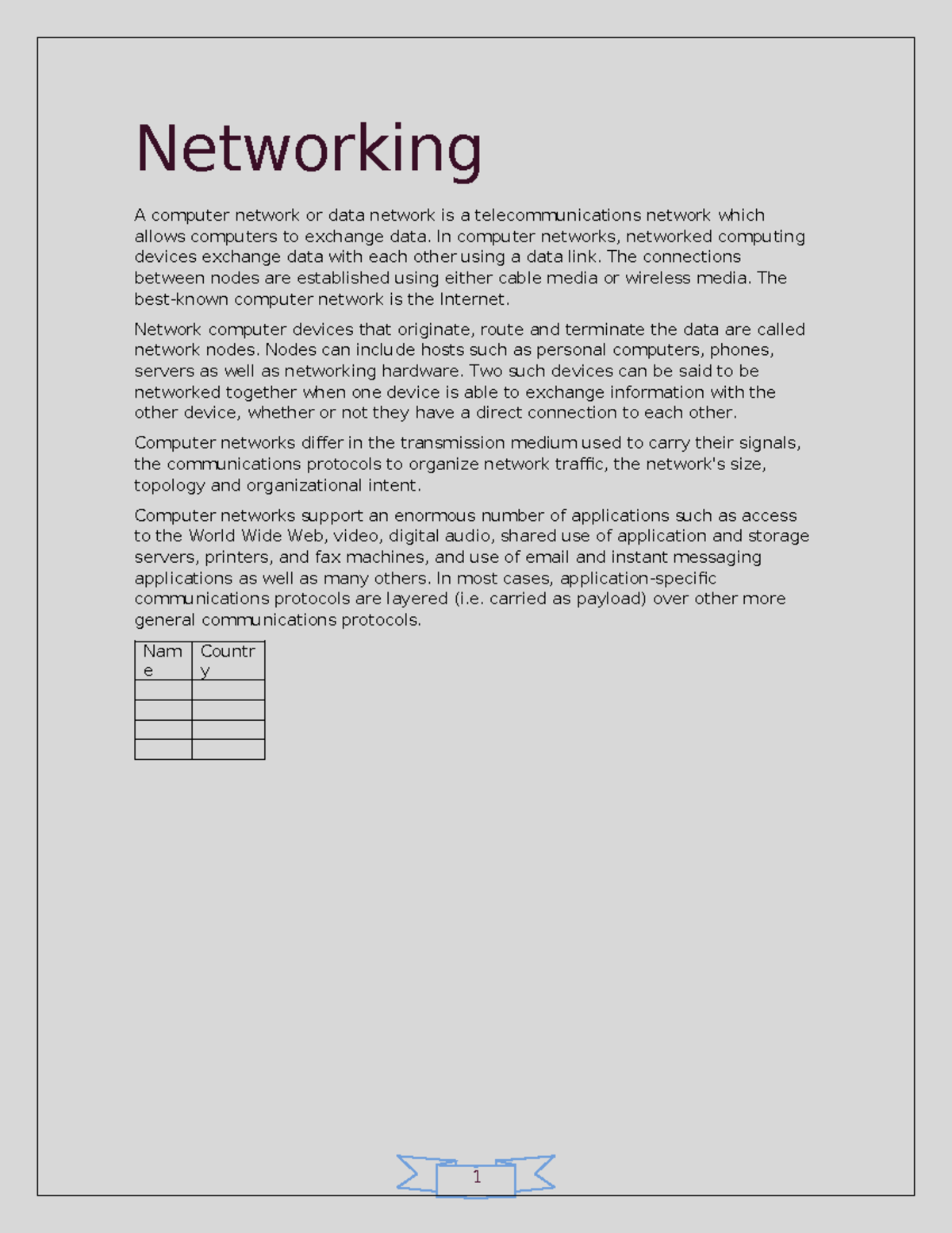 Project 2: Networking Overview and Key Concepts - Studocu