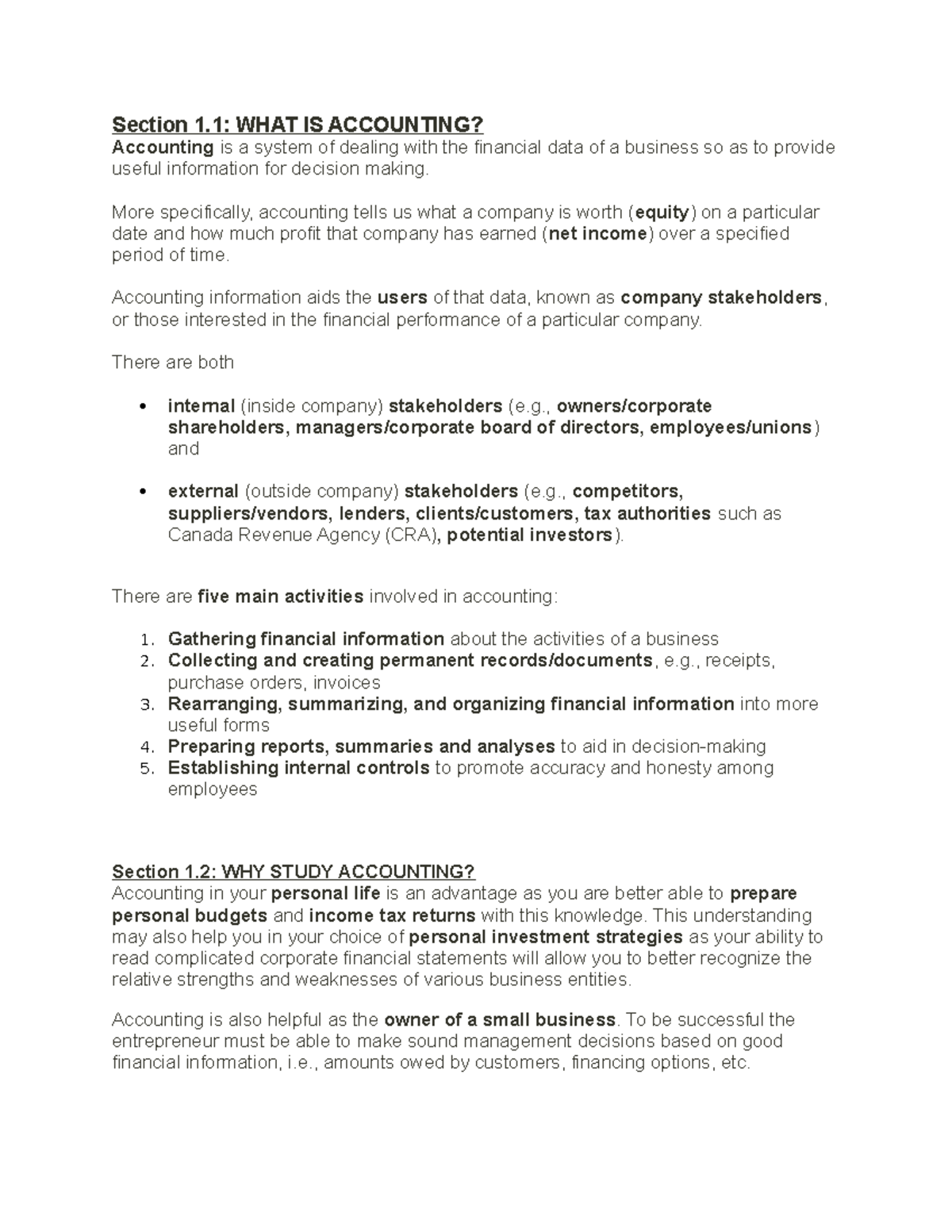 Why Study Accounting: Importance and Benefits Explained - Studocu
