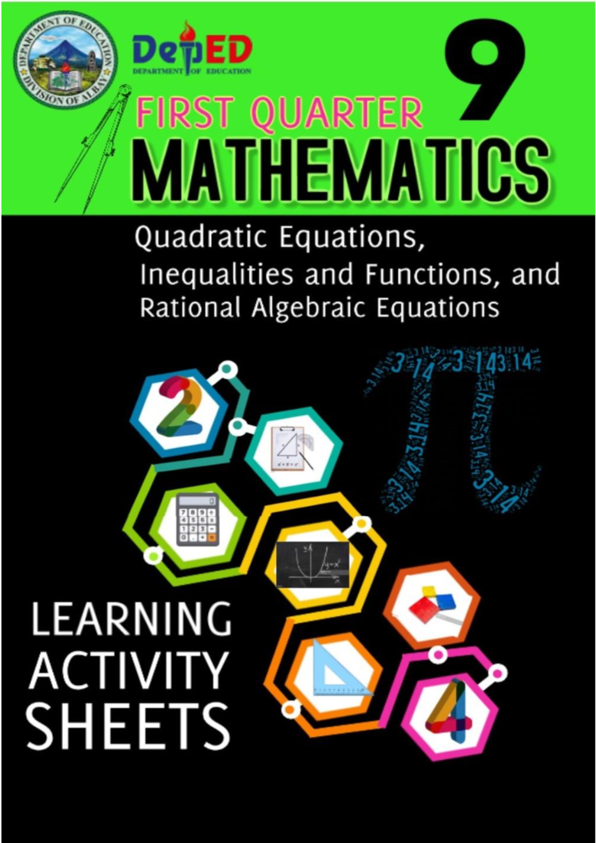 Math G9 Q1 LAS - Activity Sheet: Quadratic Equations & Solutions - Studocu