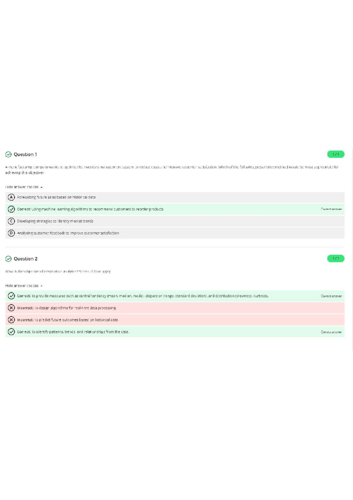 Cc0002: Module 2 Knowledge Check 3 - Inventory & Descriptive Analytics ...