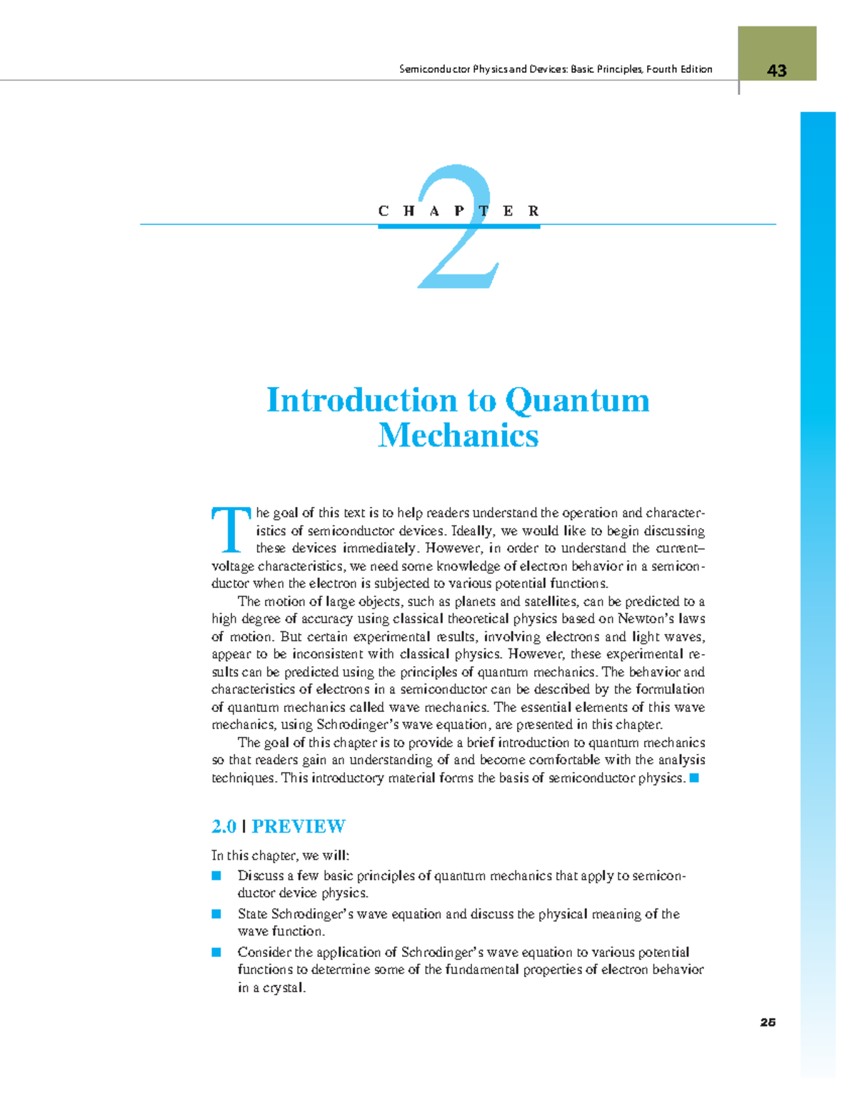 ELEC321 - Chapter 2: Introduction to Quantum Mechanics in Semiconductor ...