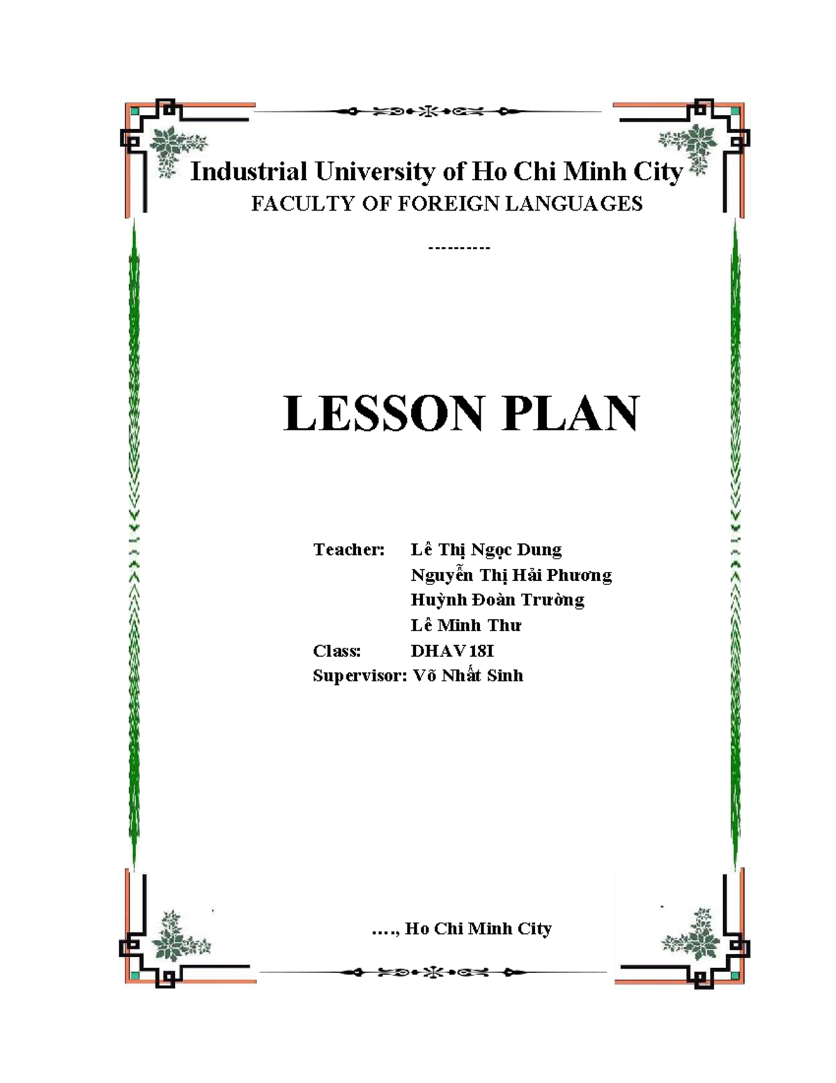 DHAV18I Lesson Plan: Teaching Present Simple vs. Present Continuous - Studocu