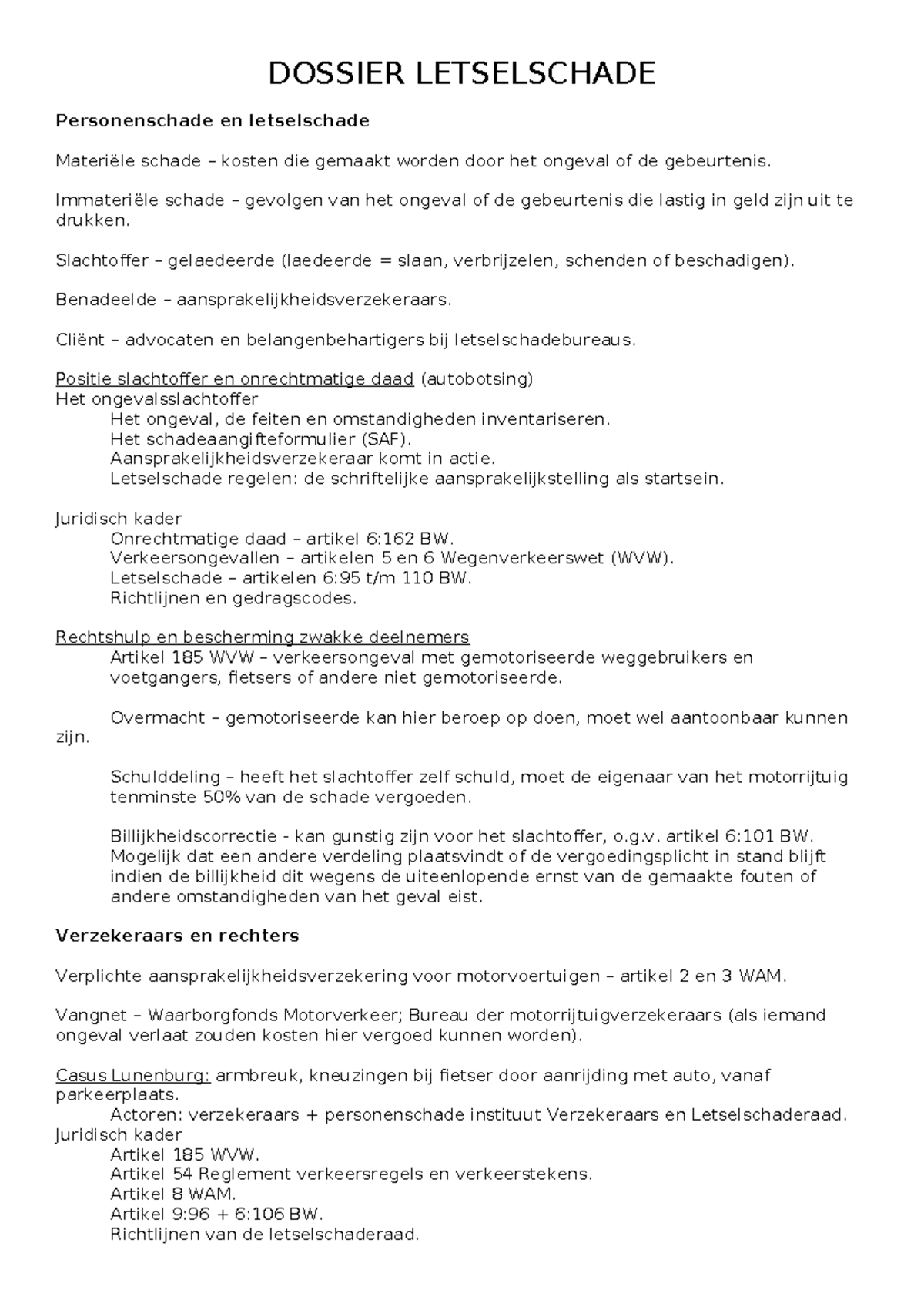 Letselschade: Inzicht in Personenschade en Juridische Aspecten ...