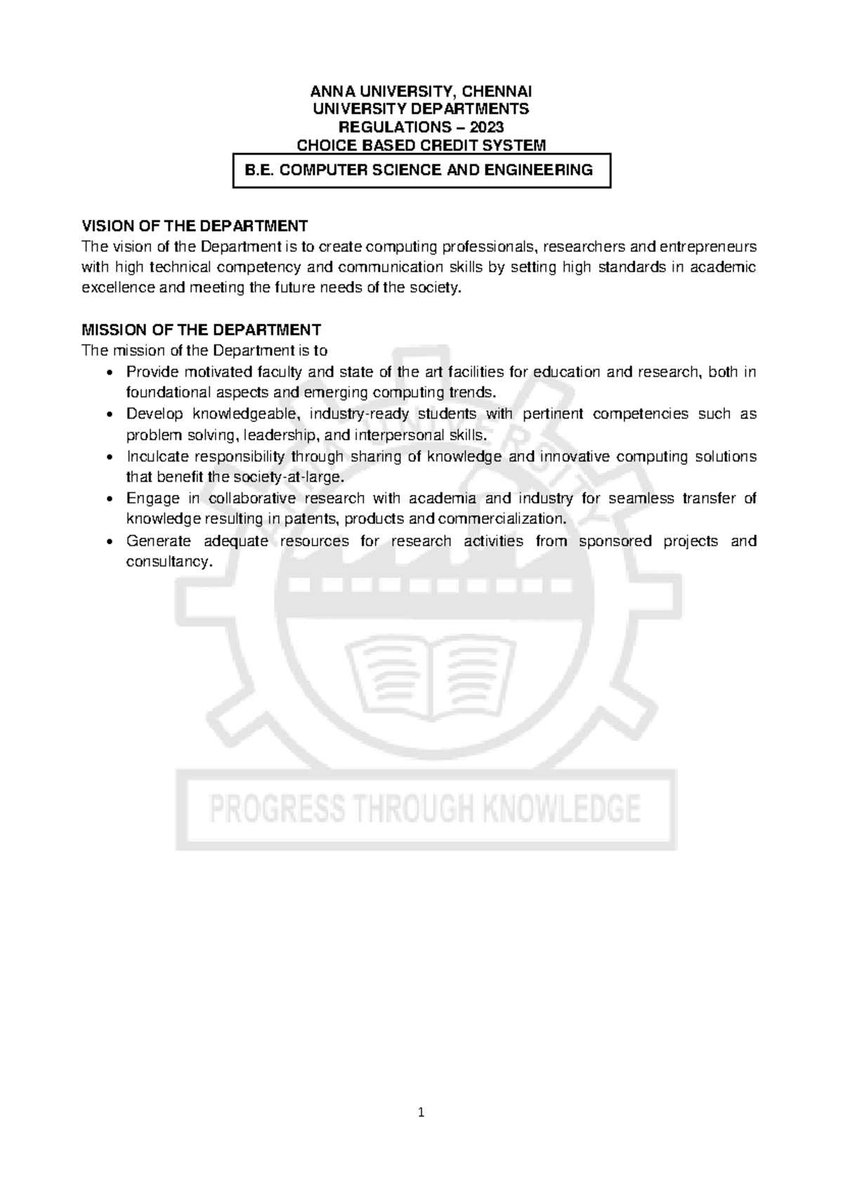 B.E. Computer Science & Engineering Syllabus - Anna University 2023 ...