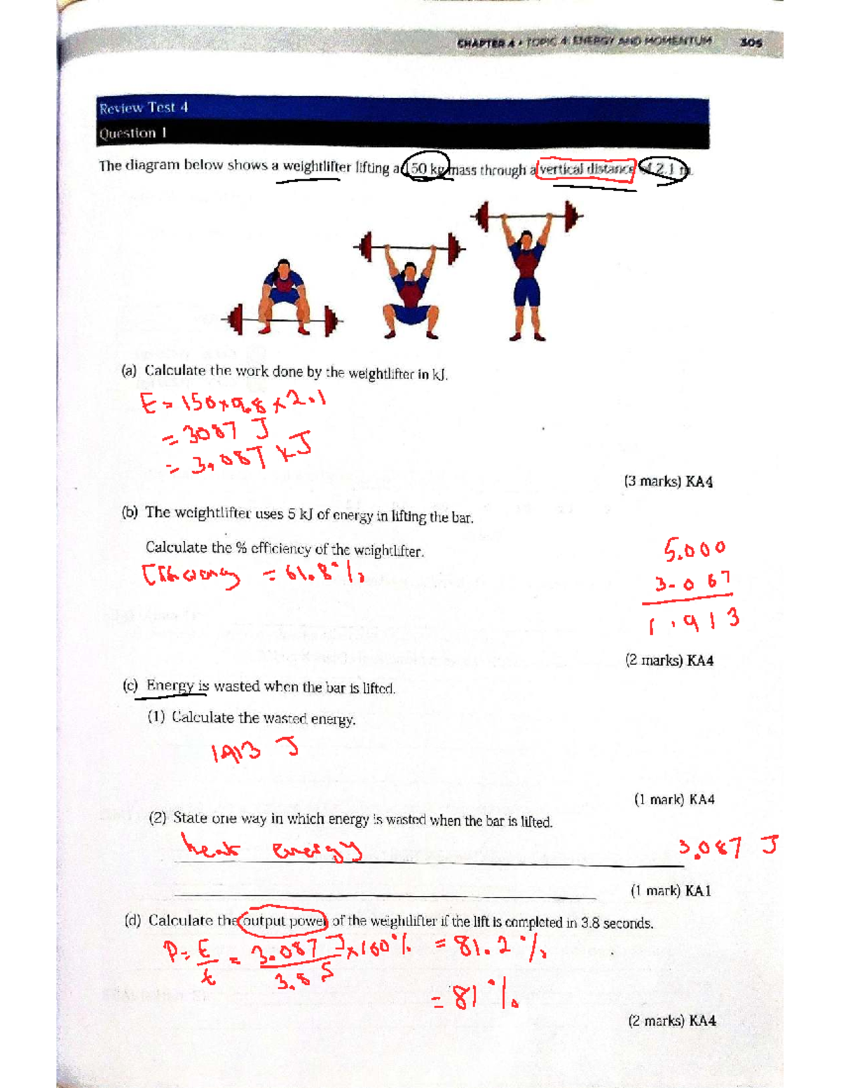 SASTA STAGE 1 PHYSICS WK: CH 4 Energy & Momentum Review Questions - Studocu