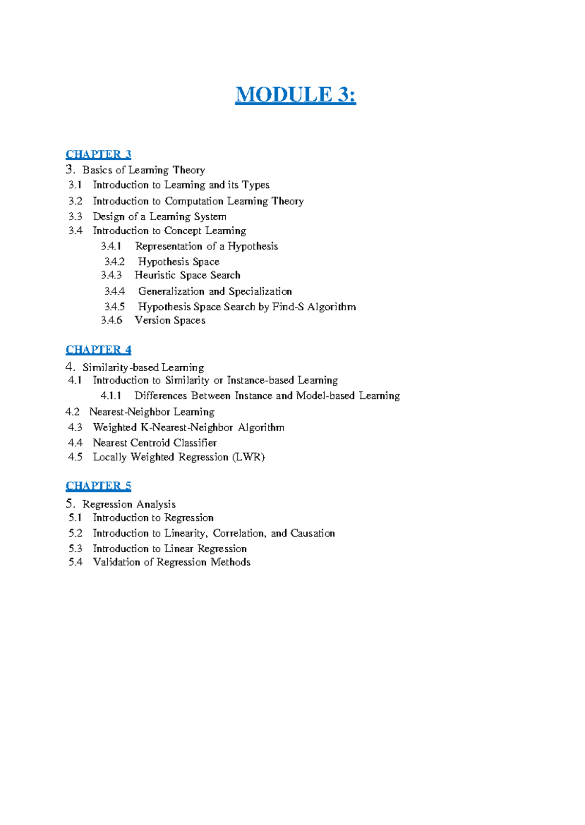 Module 3 Notes Module 3 Chapter 3 Basics Of Learning Theory 3