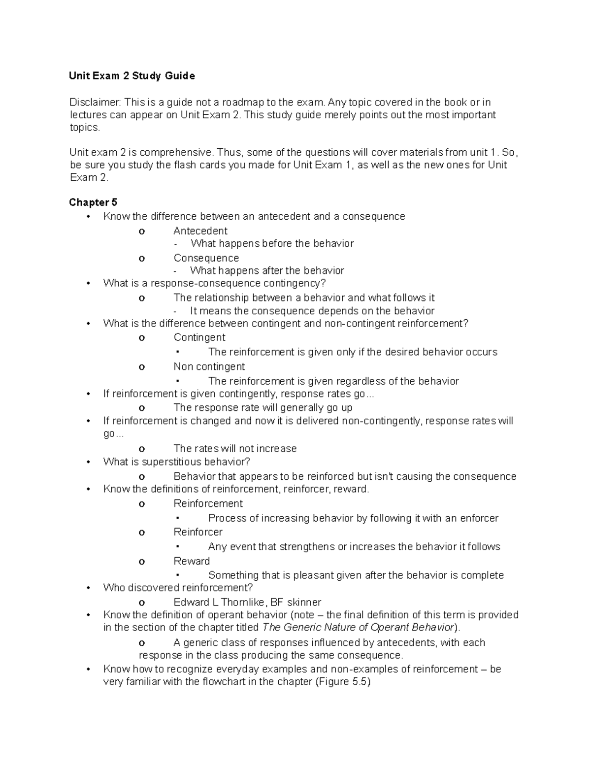 Unit Exam 2 Study Guide: Key Topics & Concepts for Success - Studocu