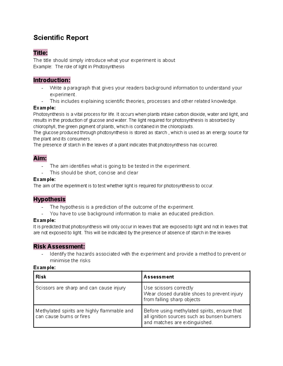 Scientific Report Writing Guide: Step-by-Step Instructions - Studocu