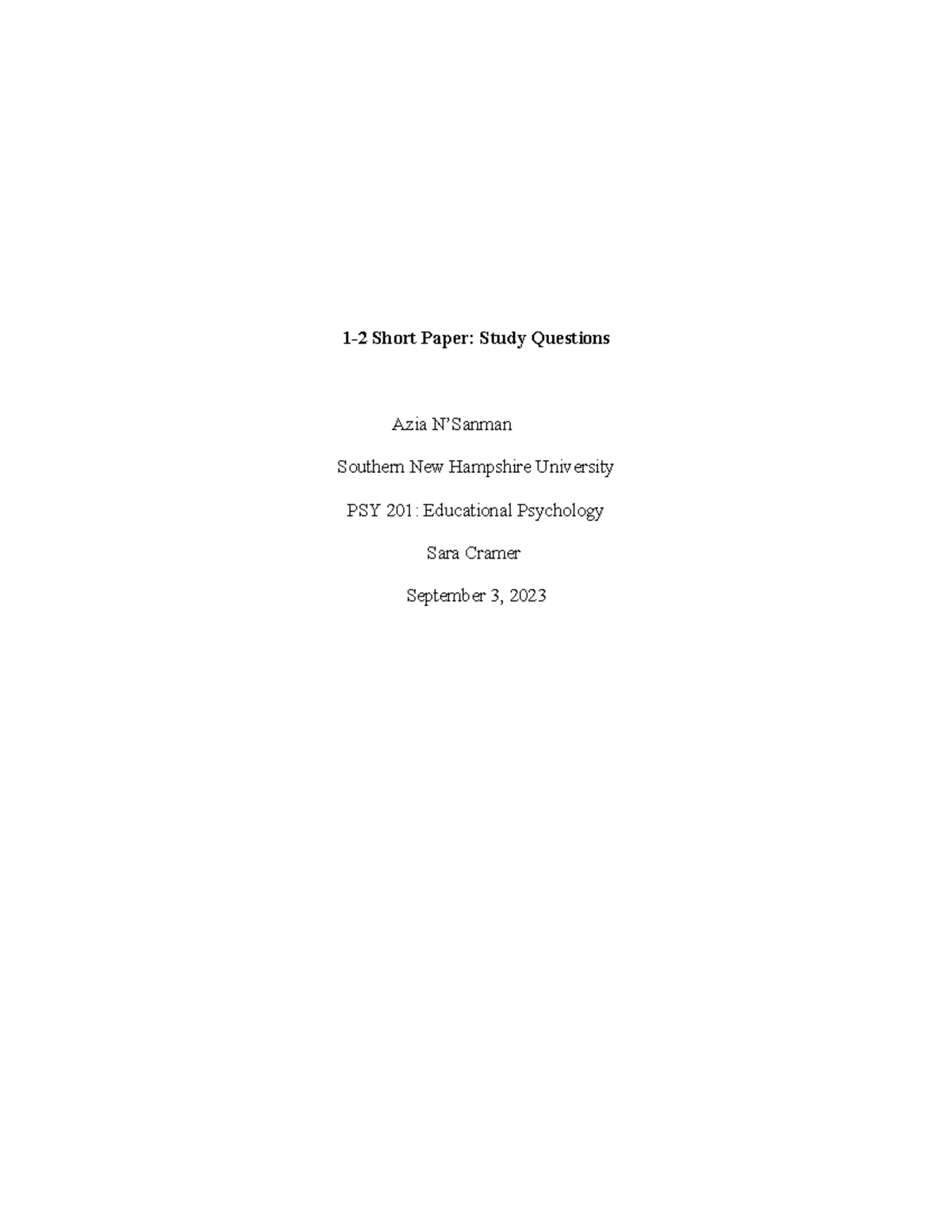 PSY 201 Module 1: Expert Teachers and Vygotsky’s Cognitive Development ...
