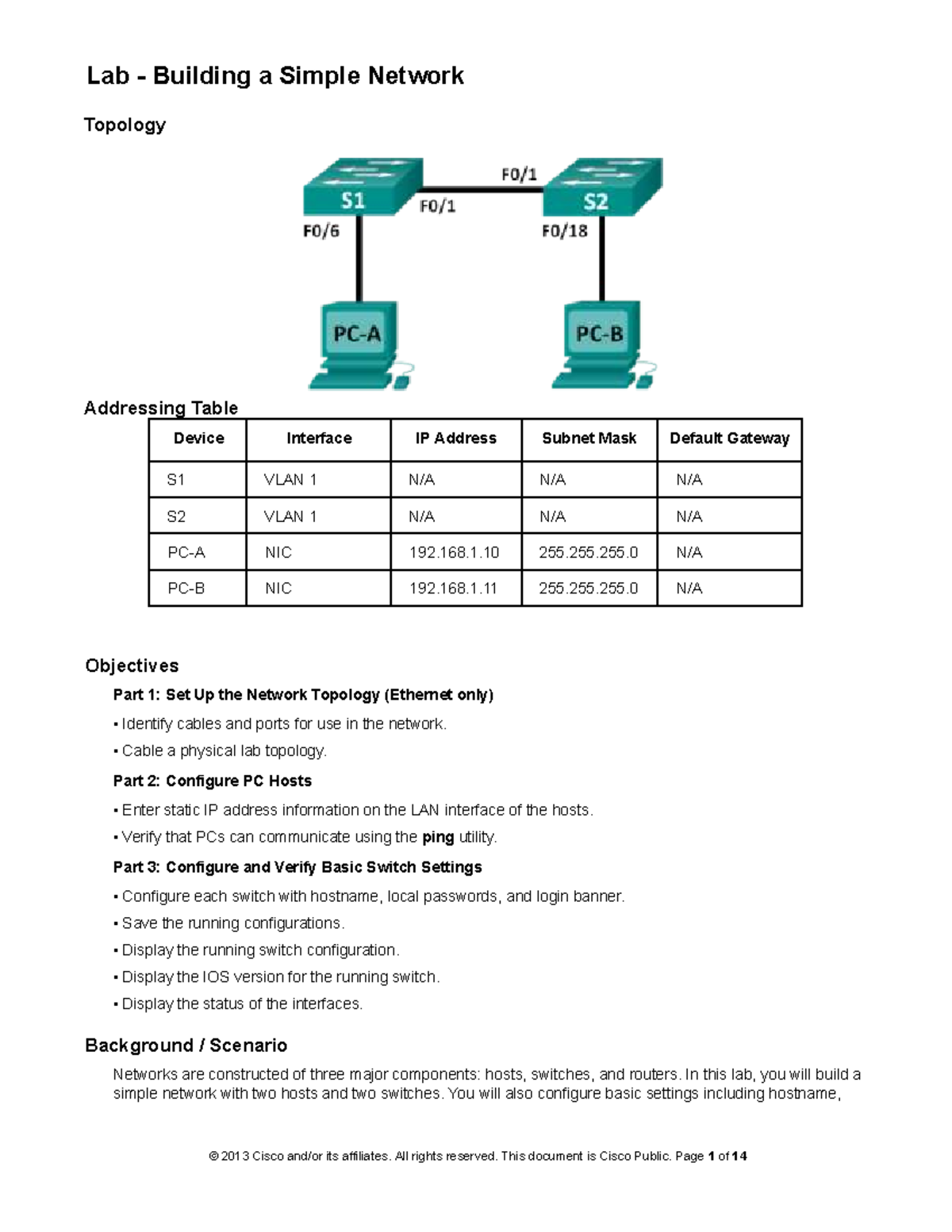 Lab: Building a Simple Network Topology (Course Code: IT-101) - Studocu