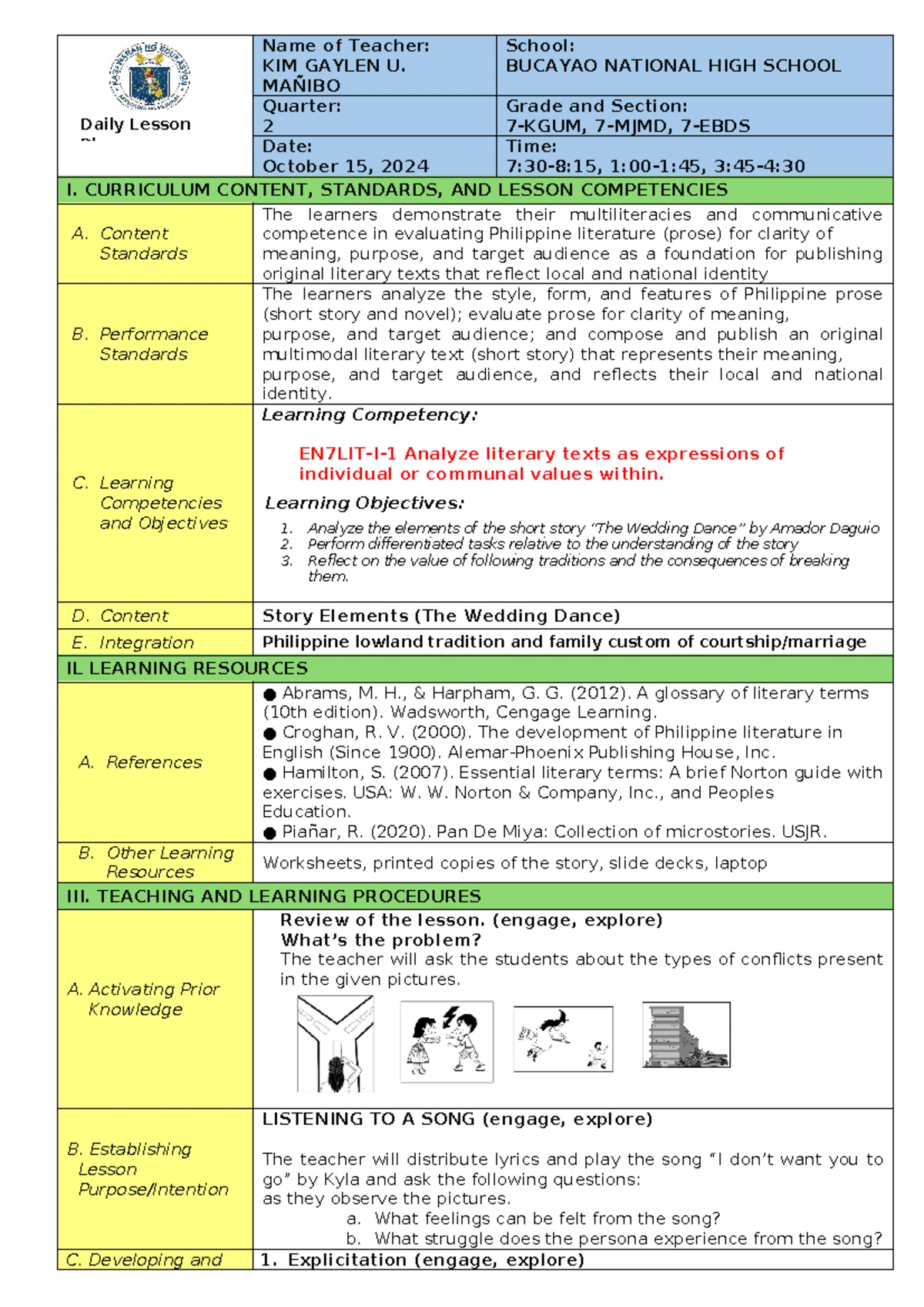 DLP-21st Century Lit11-Q1-M1 -Identifying Representative Texts from the ...