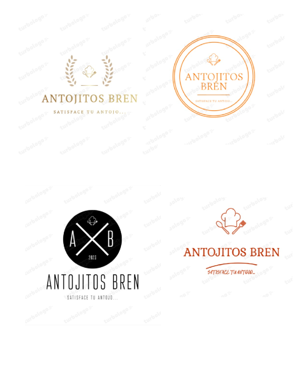 Logos BREN - practicas de logotipos - Diseño - ANTOJITOS BREN SATISFACE ...
