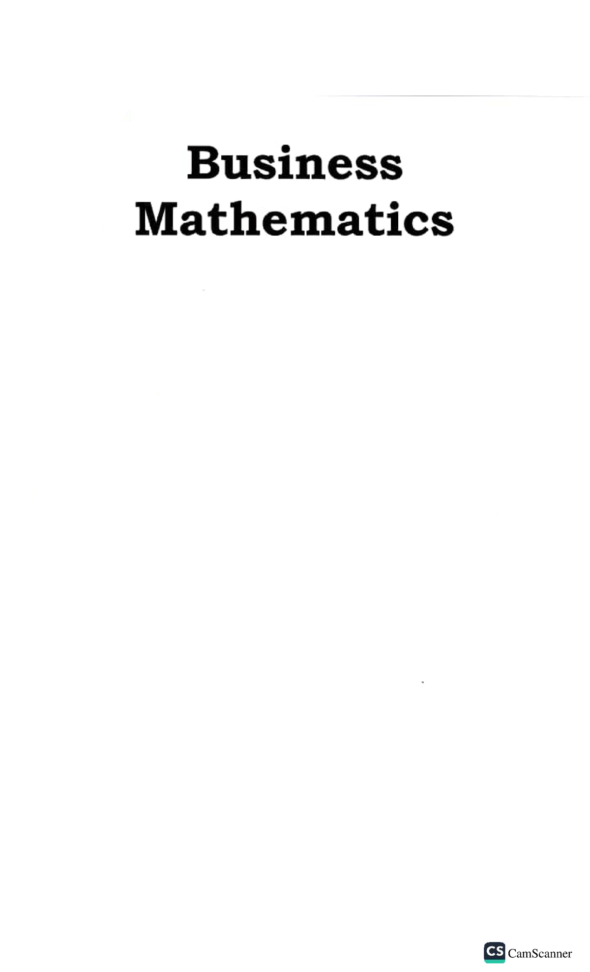 Business Mathematics CS: Mastering Fractions, Decimals, and Percent ...