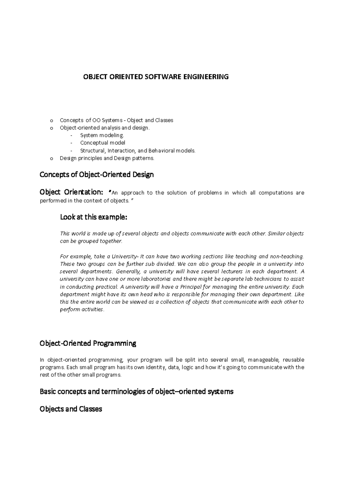OOS - Object-Oriented Software Engineering Concepts and Principles ...
