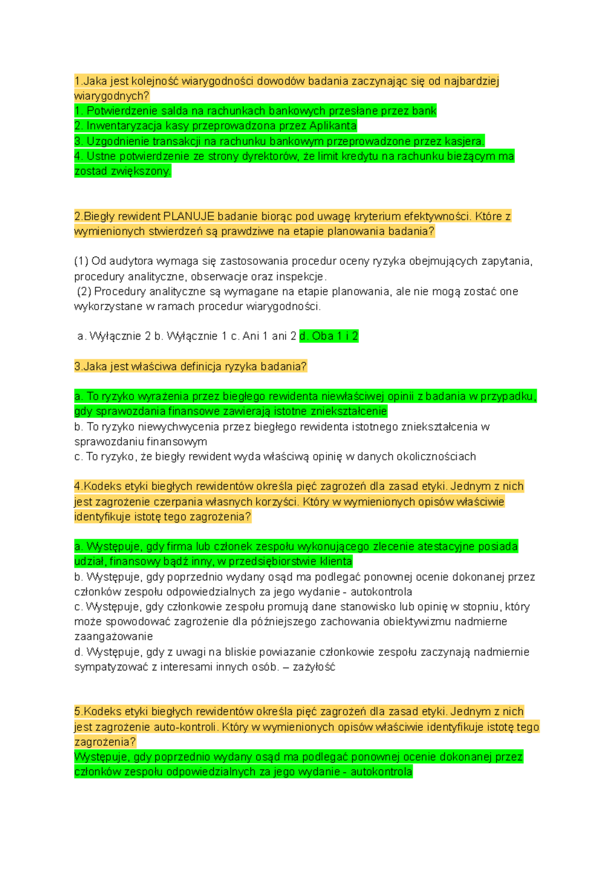 Auditing Zagadnienia - MSB i Etyka Biegłych Rewidentów - Studocu
